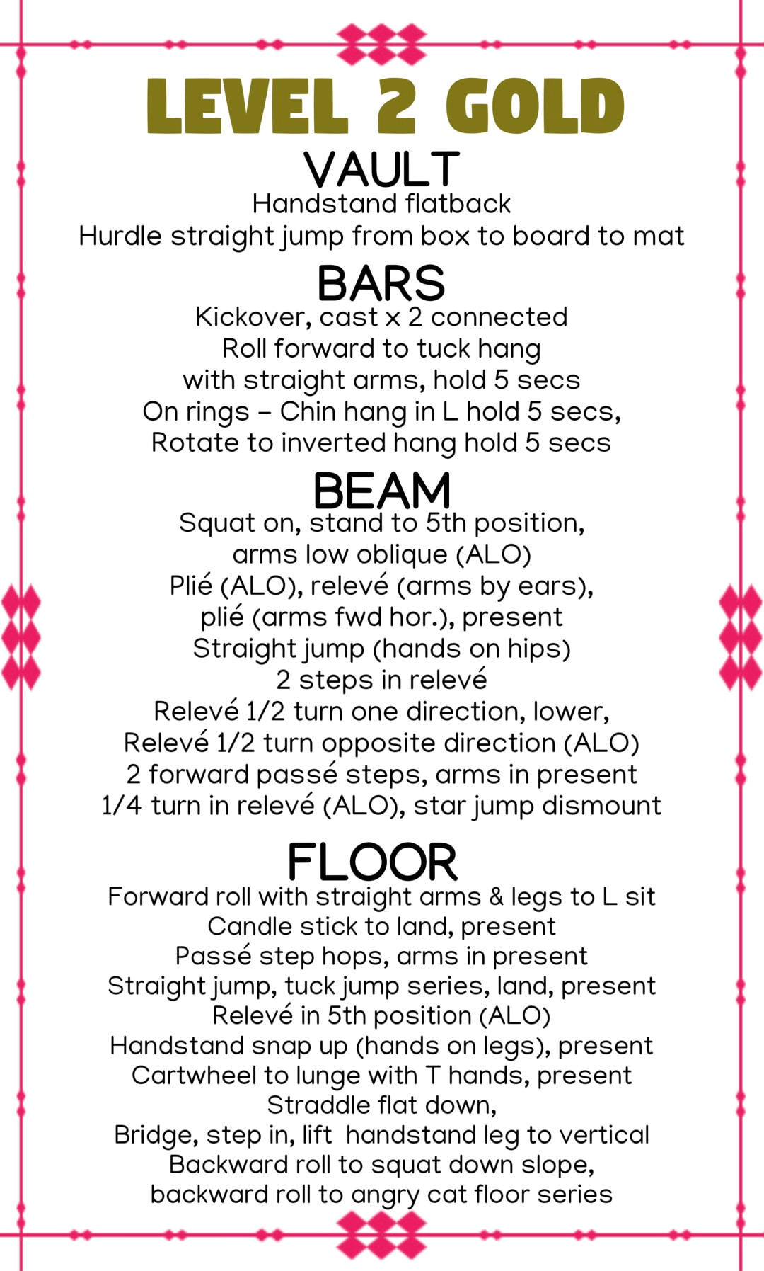 2025 CLUB LEVELS ROUTINES - BLACKERT GYMNASTICS ACADEMY